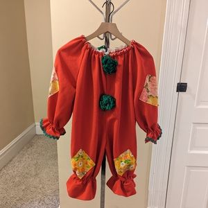 Vintage | Costumes | Vintage 97s Handmade Red Clown Costume Size 5 ...